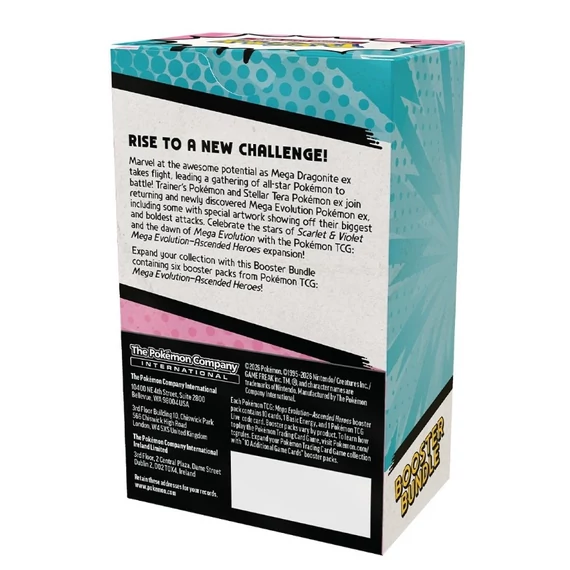 Pokémon Ascended Heroes Booster Bundle – 6 pack